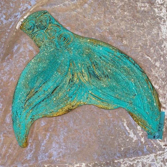 Art | Mermaid Tail Metal Wall Art | Poshmark